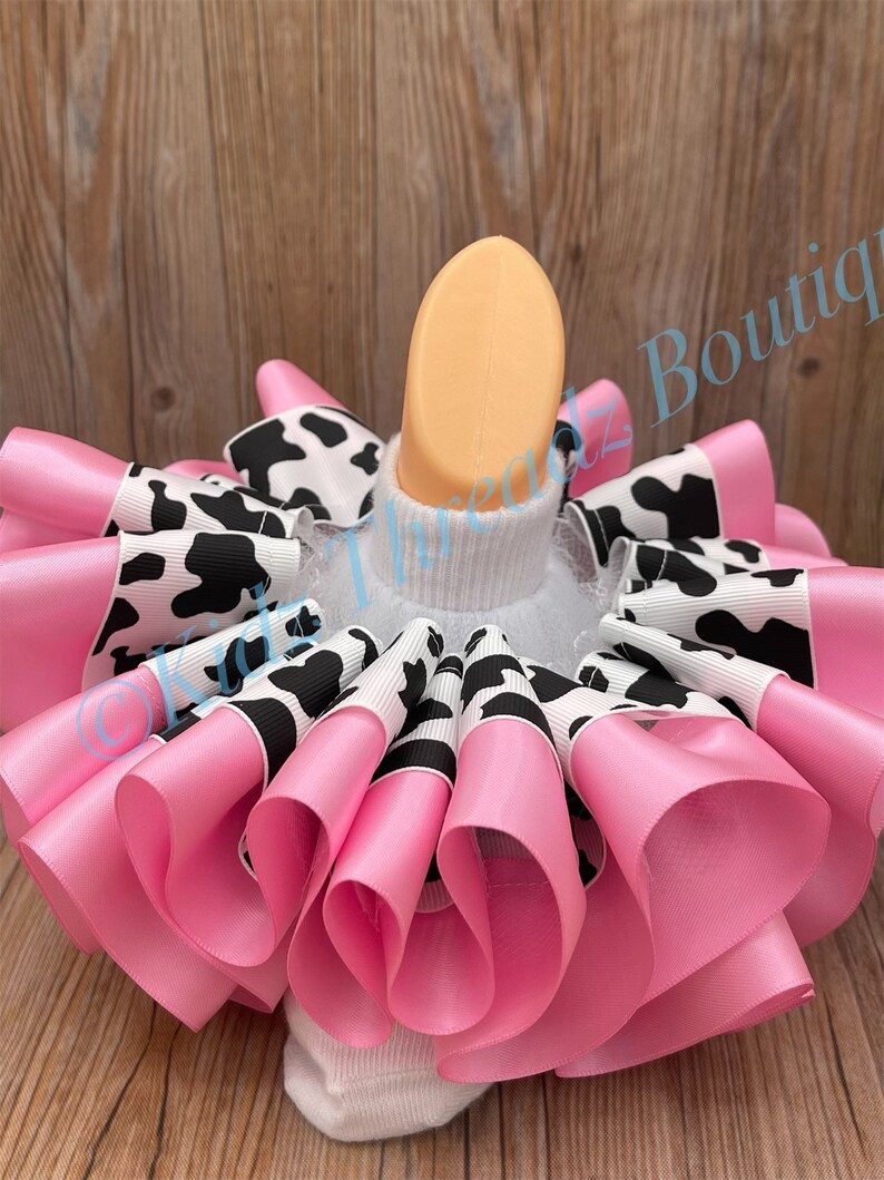 Custom Cow Print Red Ruffled Detachable Socks - Etsy