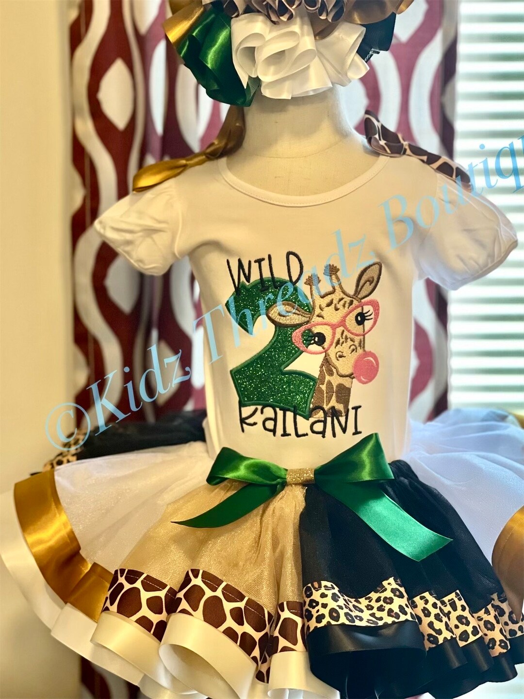 2 Wild Tutu Outfit, Number Birthday Outfit, Jungle Birthday Girl ...