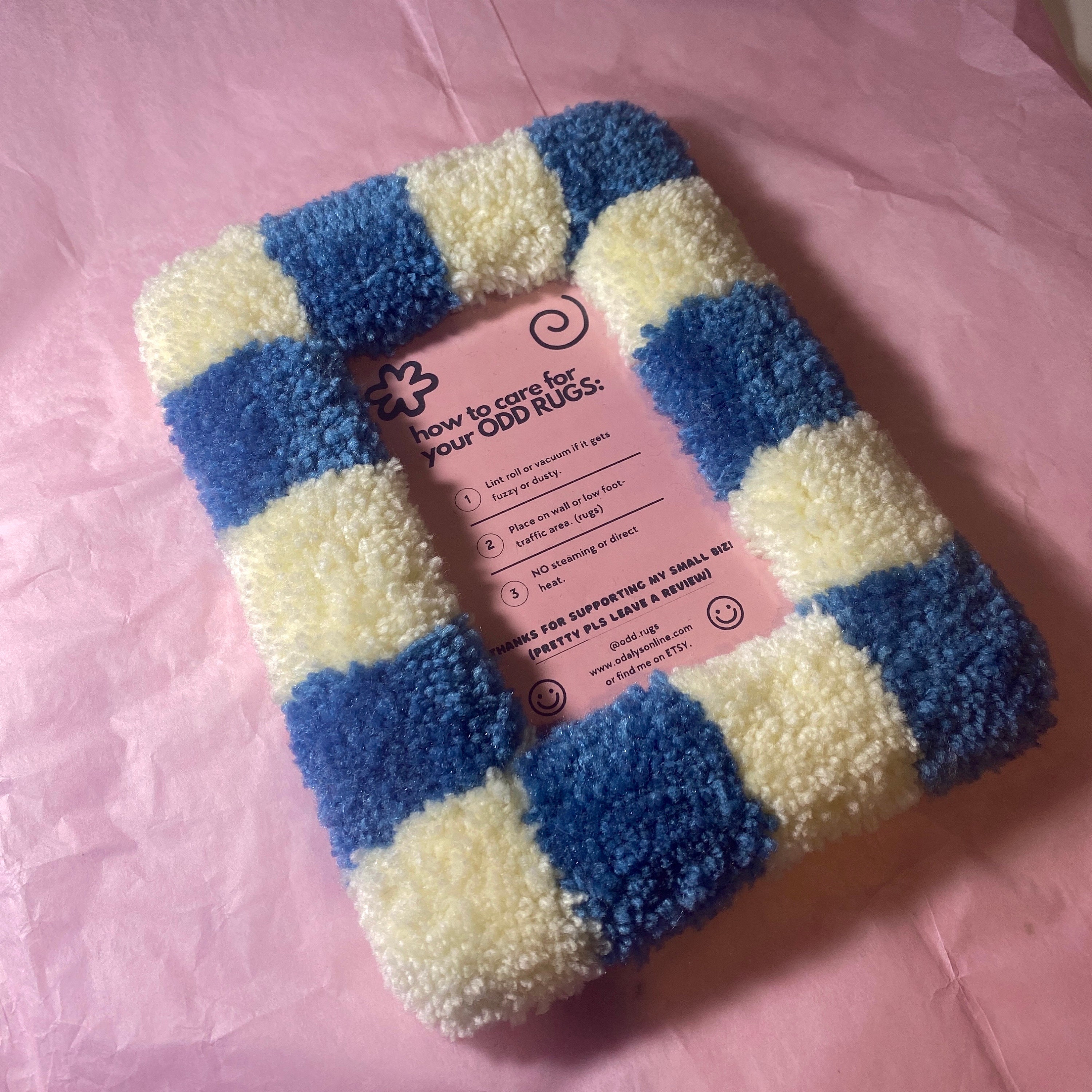 Tufted Checkered 4x6 Inch Photo Frames With Glass, Fuzzy Checker Print ...