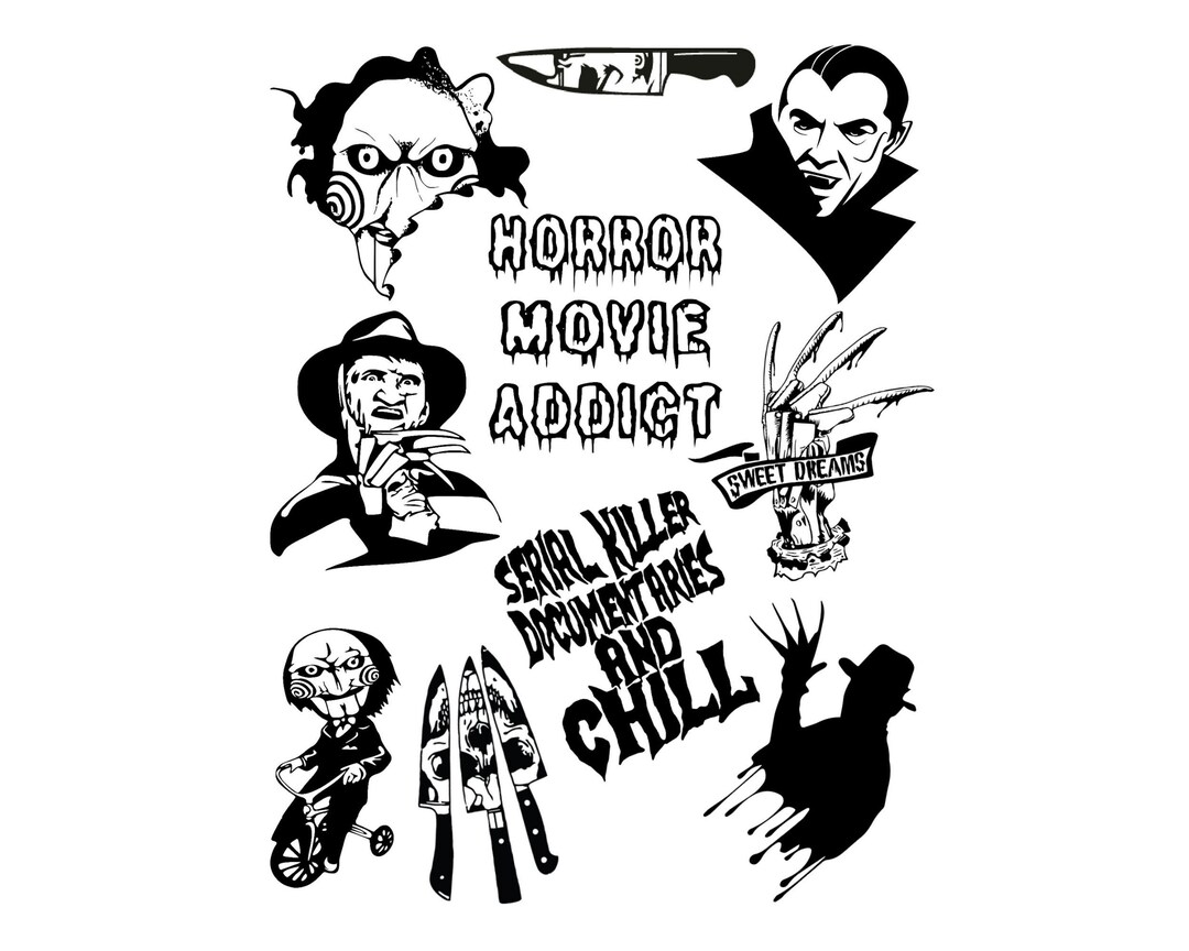 Resin Foil Horror Characters -1, Halloween Foil, Resin Inclusion, Resin ...