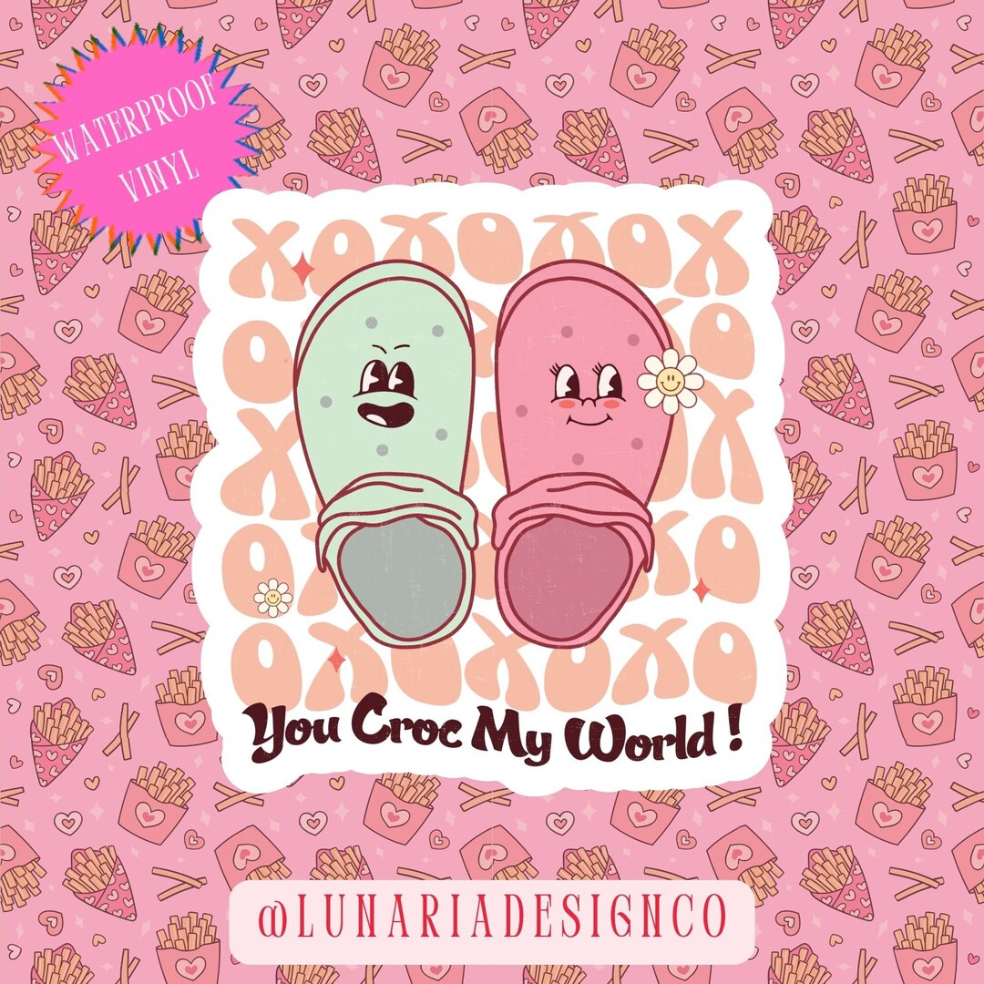 You Roc My World Sticker, Funny Valentines Day Sticker, Retro Valentine ...