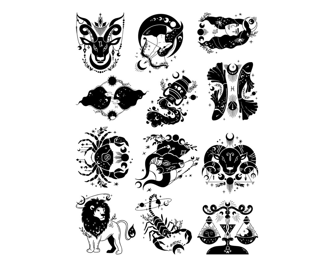 Resin Foil Celestial Zodiac Signs #1- Astrology Signs, Scorpio Season ...