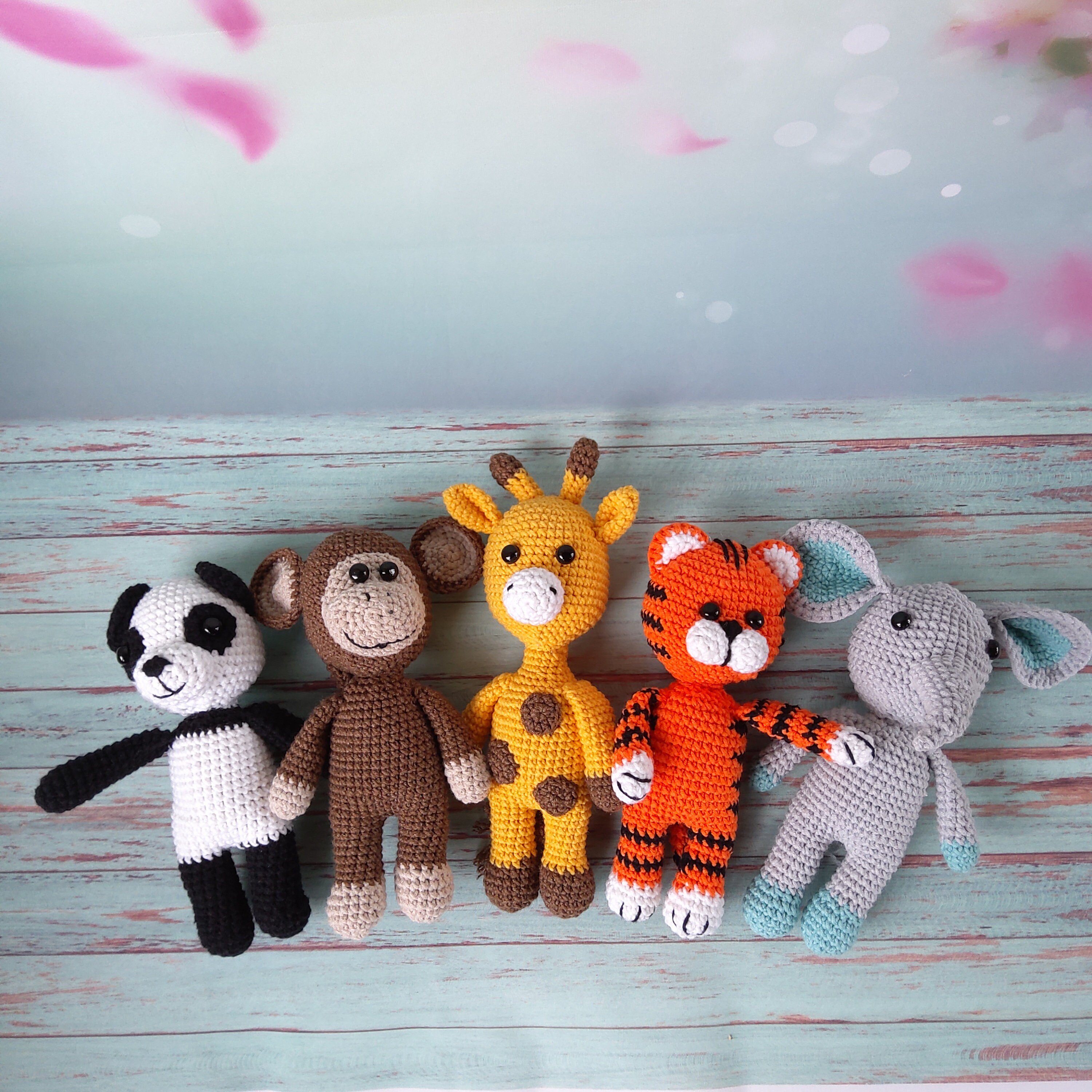 Miniature Crochet Safari Animals Small African Animals Cute - Etsy