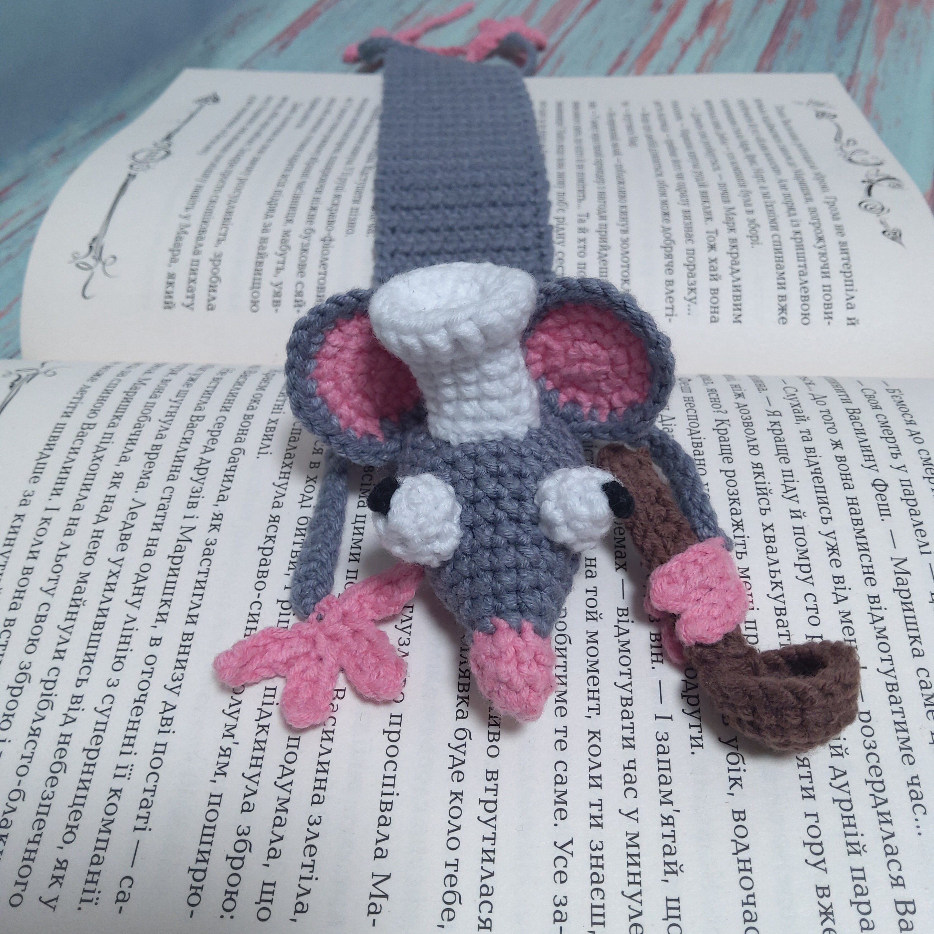 Crochet Rat Bookmark, Crochet Bookmark Ratatouille, Fanny Bookmark - Etsy