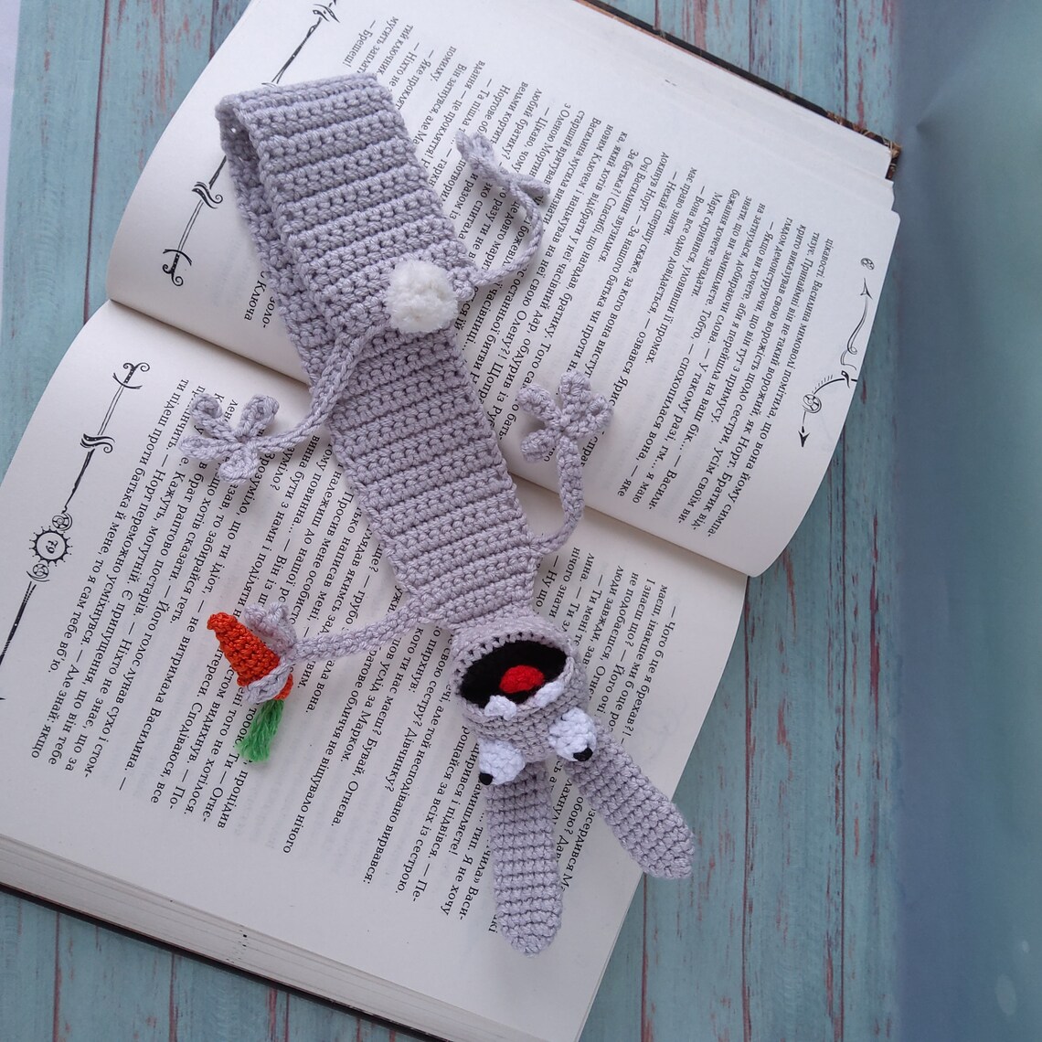 Crochet Funny Bookmark Knitted Bookmark Book Lover Gifts - Etsy UK