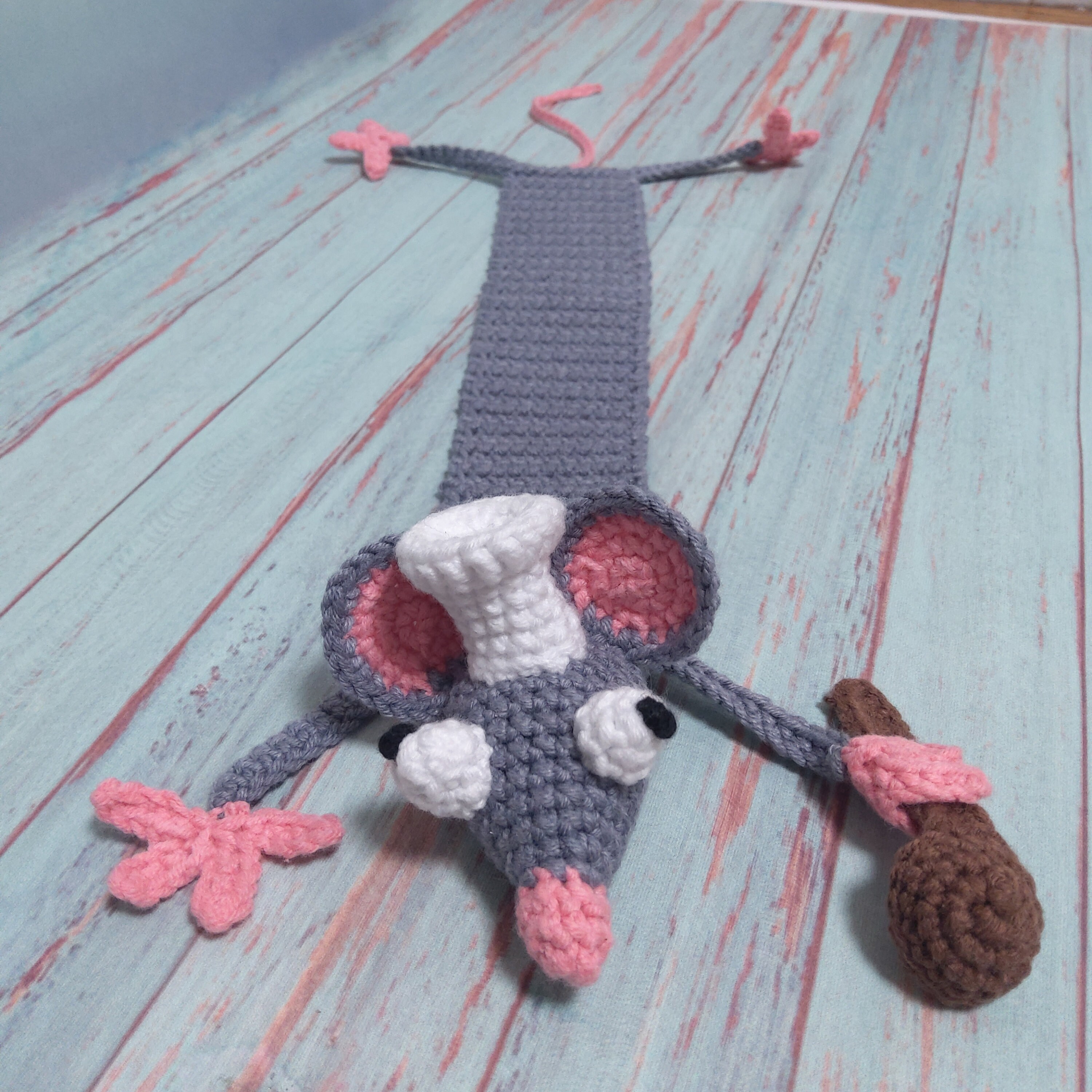 Crochet Rat Bookmark, Crochet Bookmark Ratatouille, Fanny Bookmark - Etsy