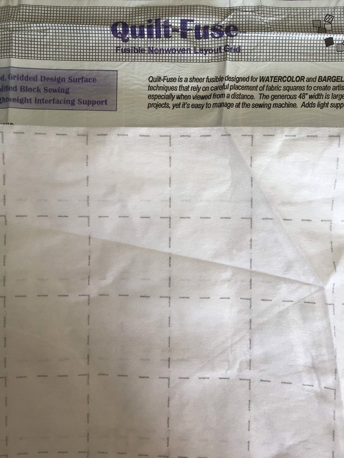 Quilt Fuse 1 Yd 2” Grid - Etsy