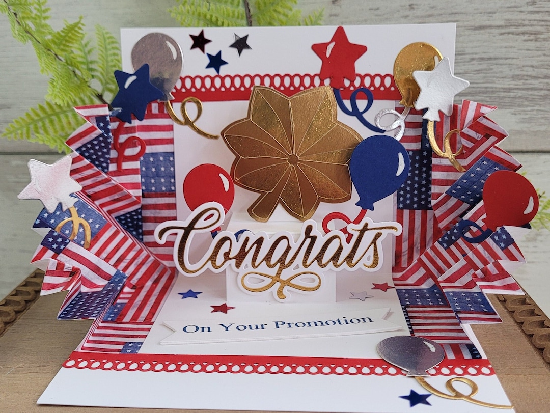 Army Officer Rank Congratulations on Promotion Card Military - Etsy