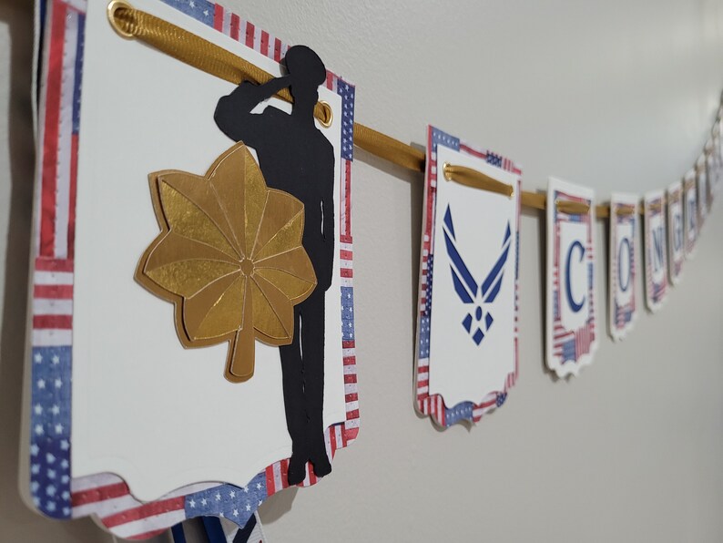 Air Force Officer Rank Congrats on Promotion Party Banner - Etsy