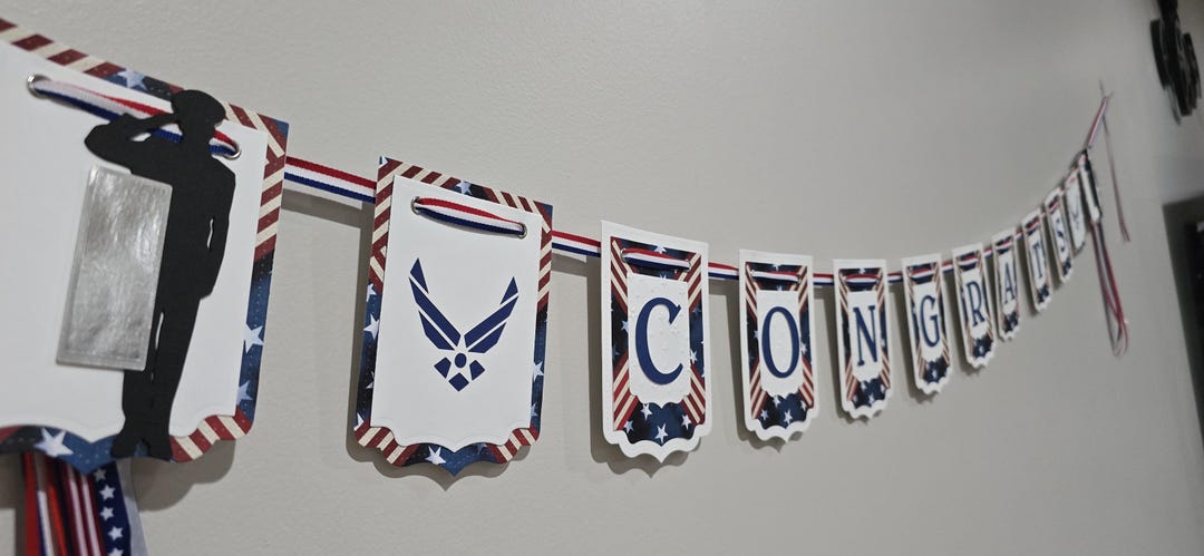 Air Force Officer Promotion Banner: Military Congratulations Party ...