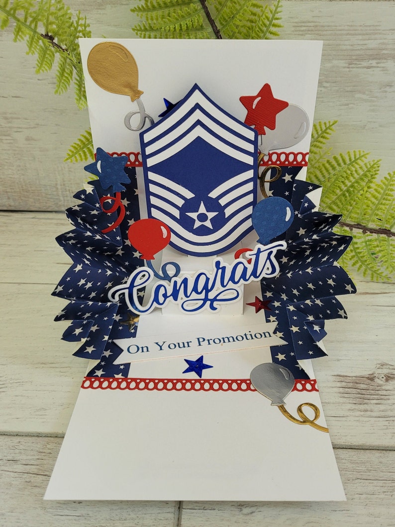 Air Force Enlisted Rank Congratulations on Promotion Card - Etsy