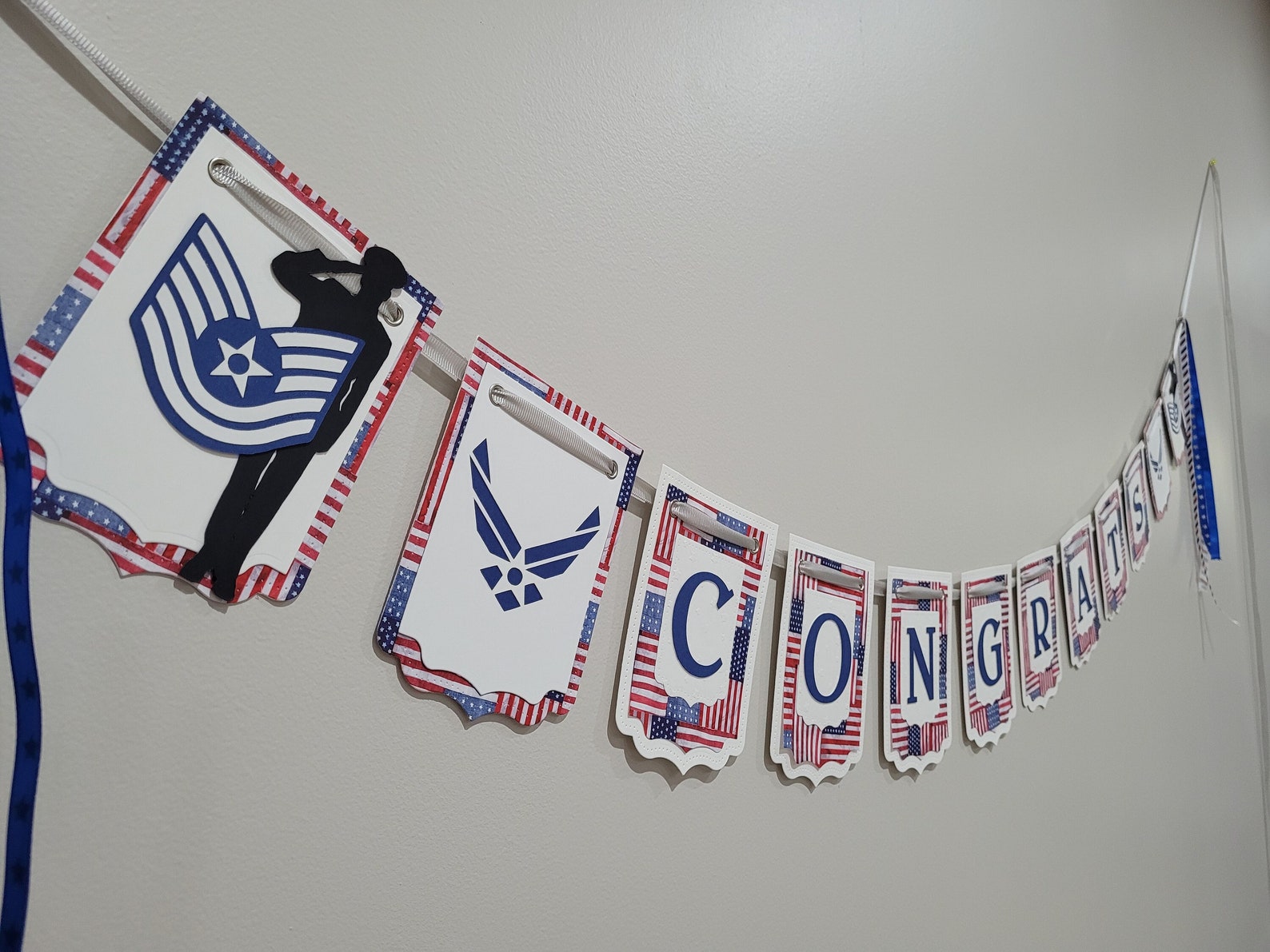 Air Force Enlisted Rank Congrats on Promotion Party Banner Custom ...