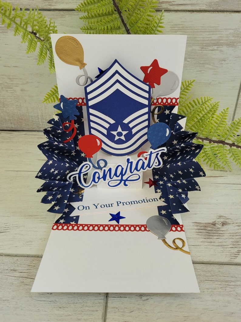 Air Force Enlisted Rank Congratulations on Promotion Card - Etsy
