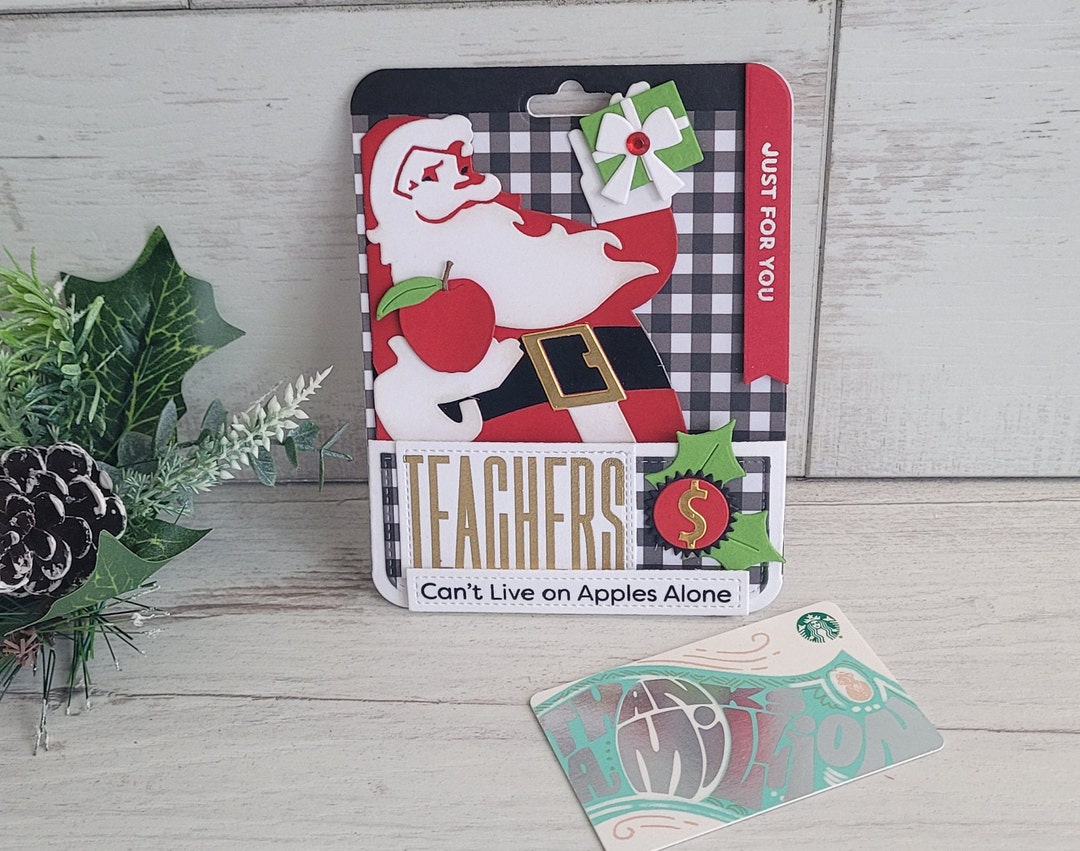 Christmas Teacher Gift Card Holders Holiday Teacher Gift Gift From ...
