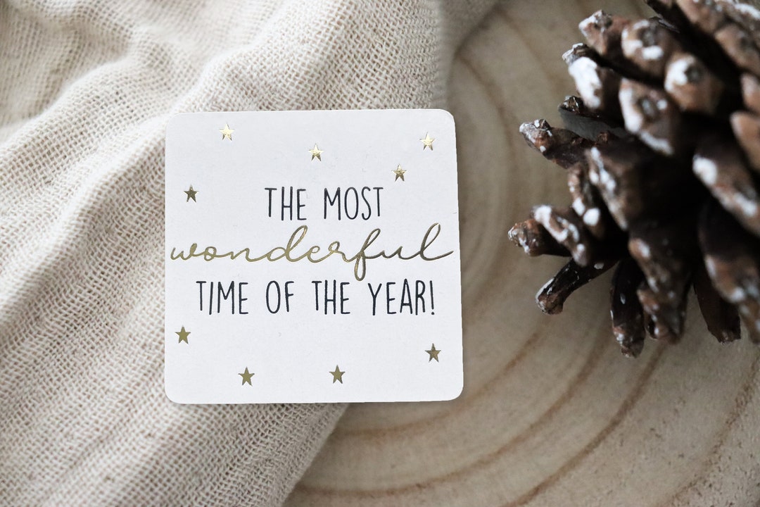 Weihnachten Sticker wonderful time - Etsy.de