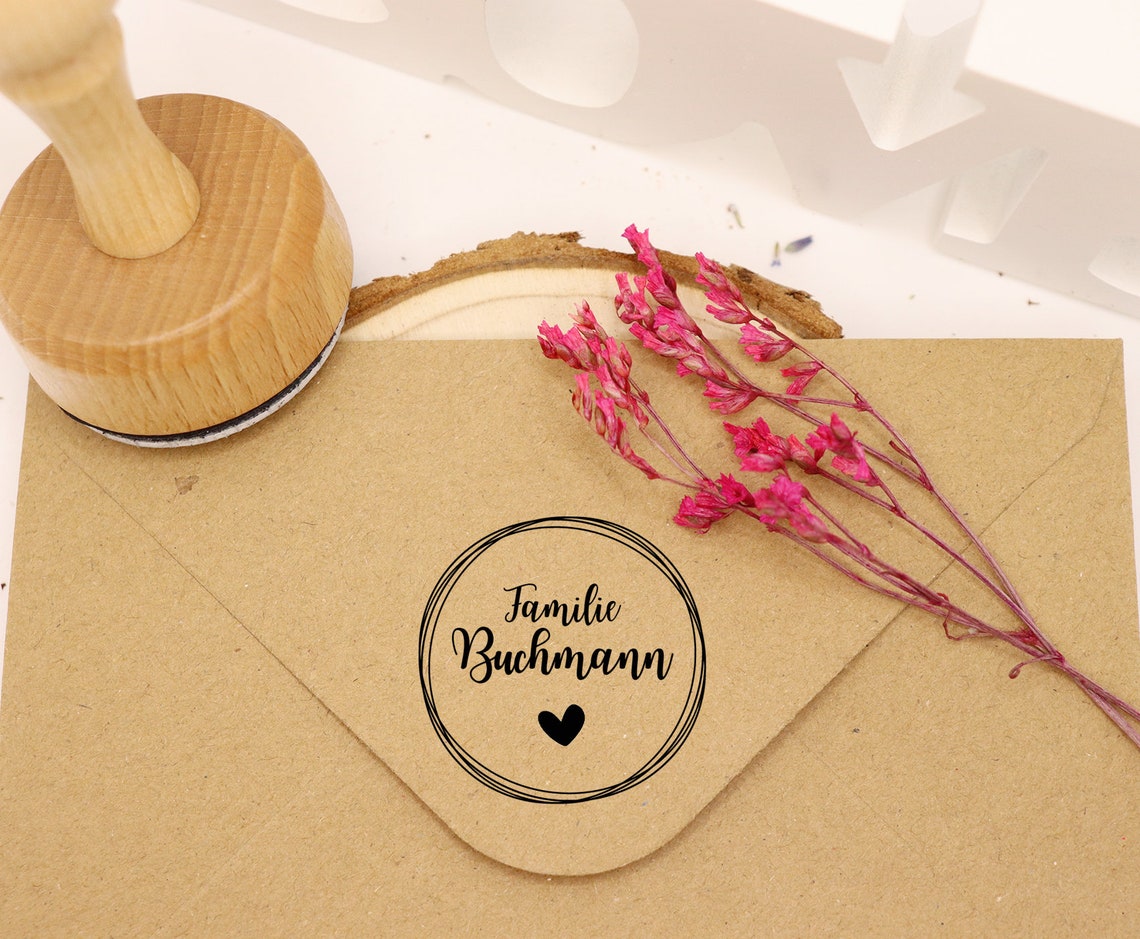 Cachet familial Buchmann personnalisé Cachet nominatif | Etsy