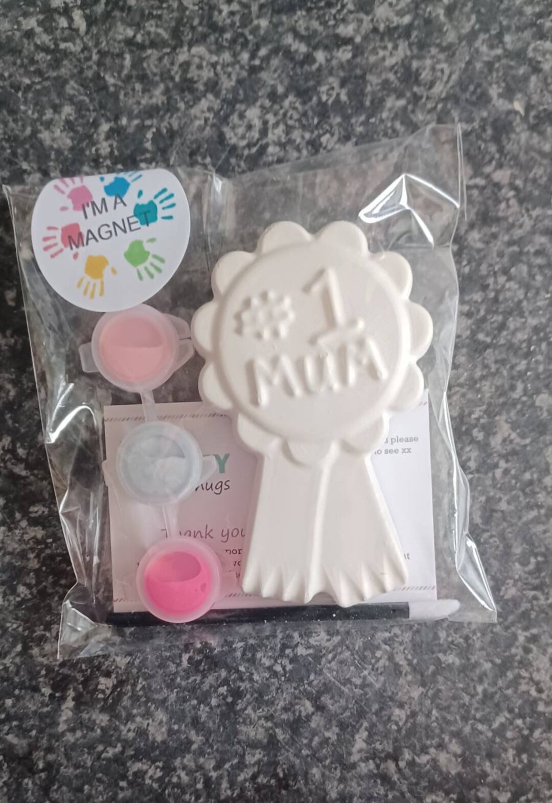 Pinte su propio imán de mamá No1. Día de la madre, pintura, regalo ...