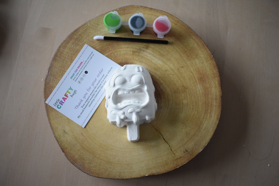 Paint Your Own Ice Scream Figure, Halloween, Decorations, Kids Crafts ...