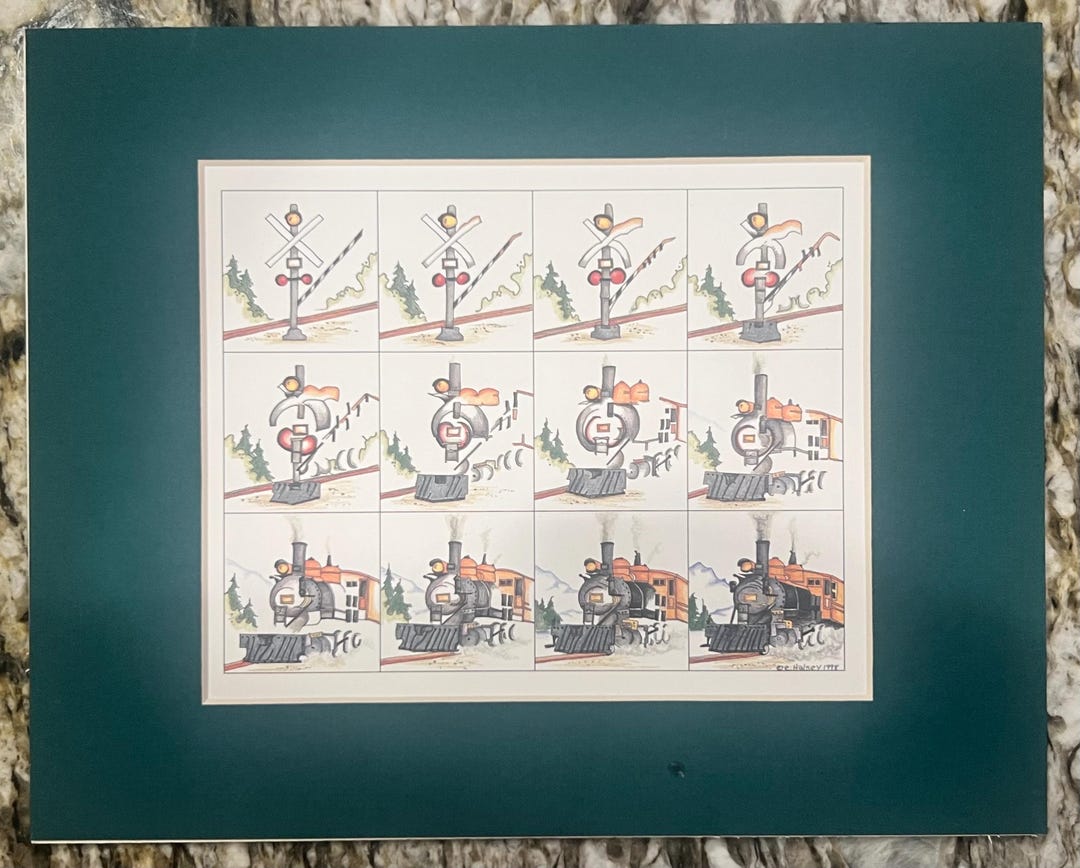 Elizabeth Halsey Transformations Print- 1998- Railroad Crossing to ...
