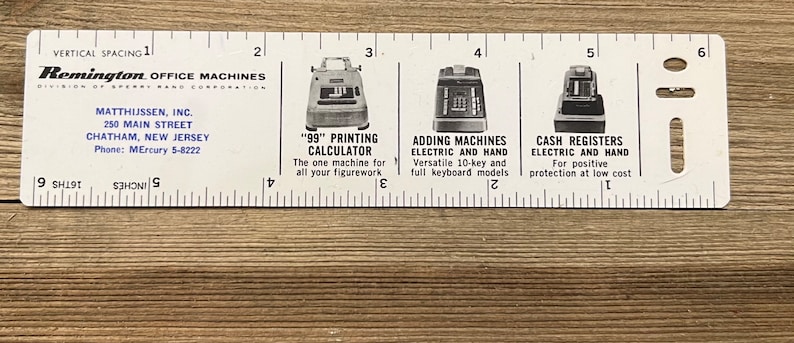 Vintage Remington Office Machines Typeset Ruler - Etsy