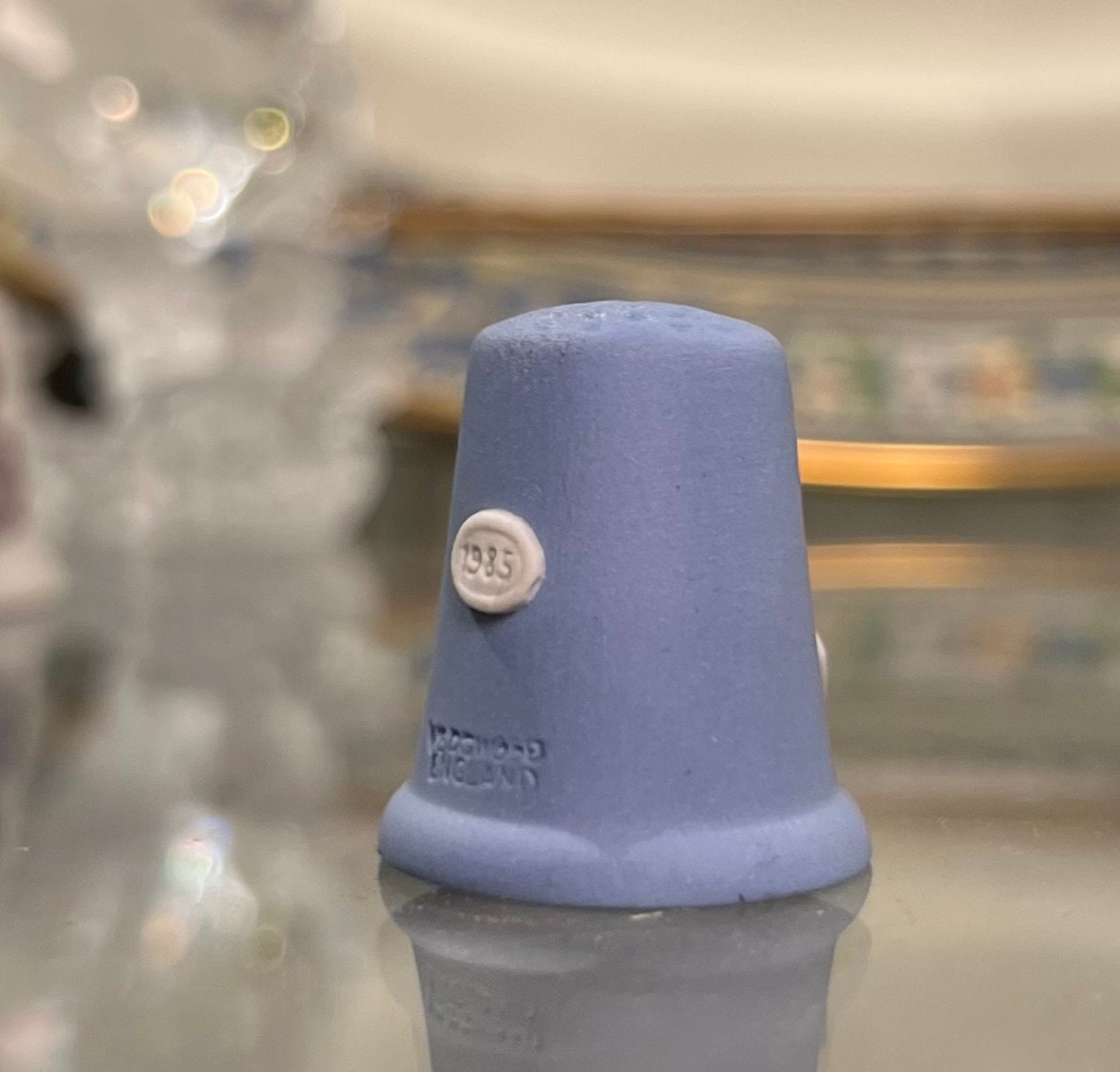 Wedgwood 1985 Jasperware Christmas Thimble Child on Sled - Etsy