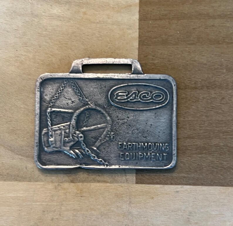 ESCO Earthmoving Equipment Double Sided Metal Vintage Watch Fob - Etsy