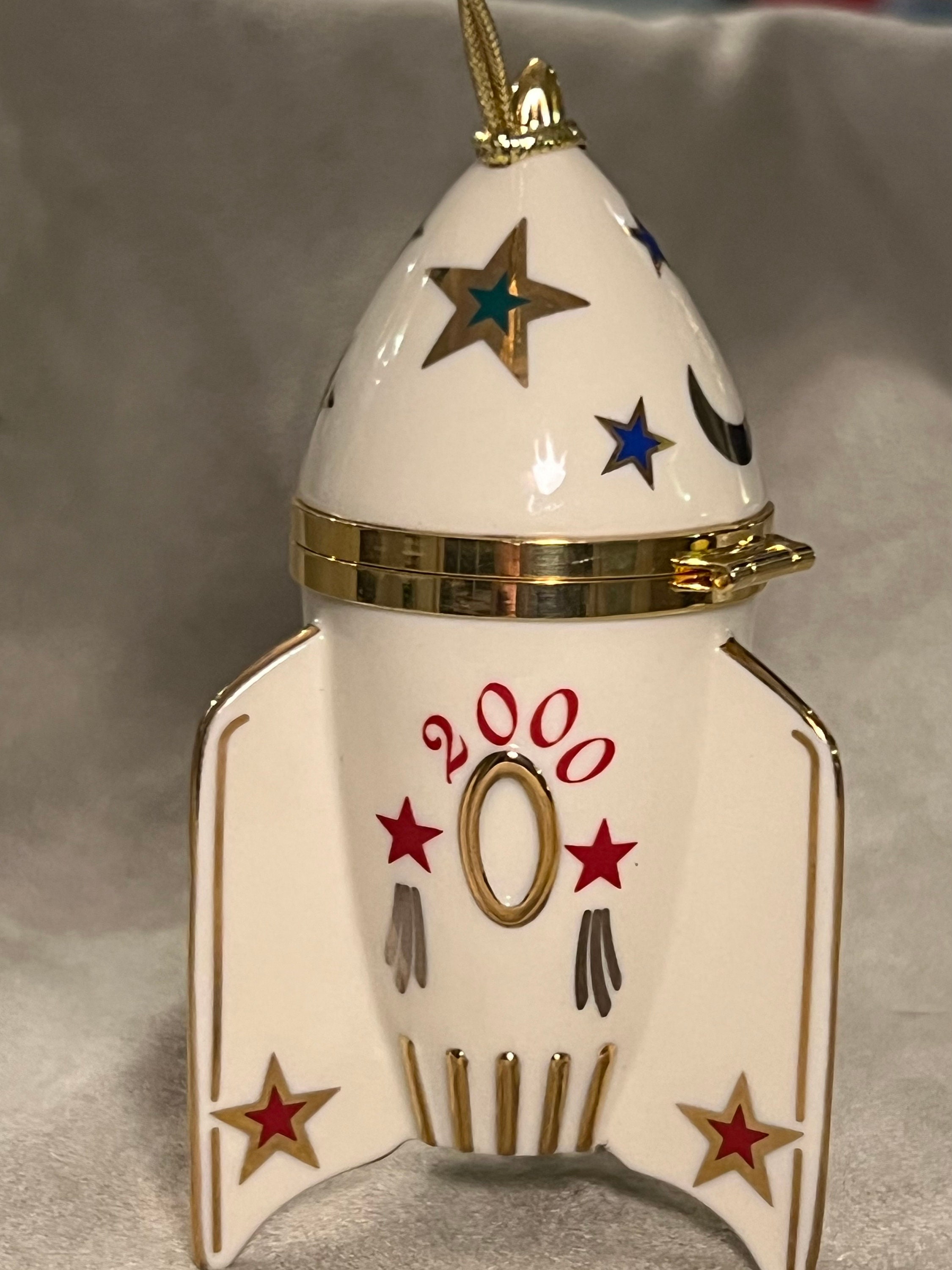 Lenox 2000 Rocket Ship Trinket Box Ornament - Etsy