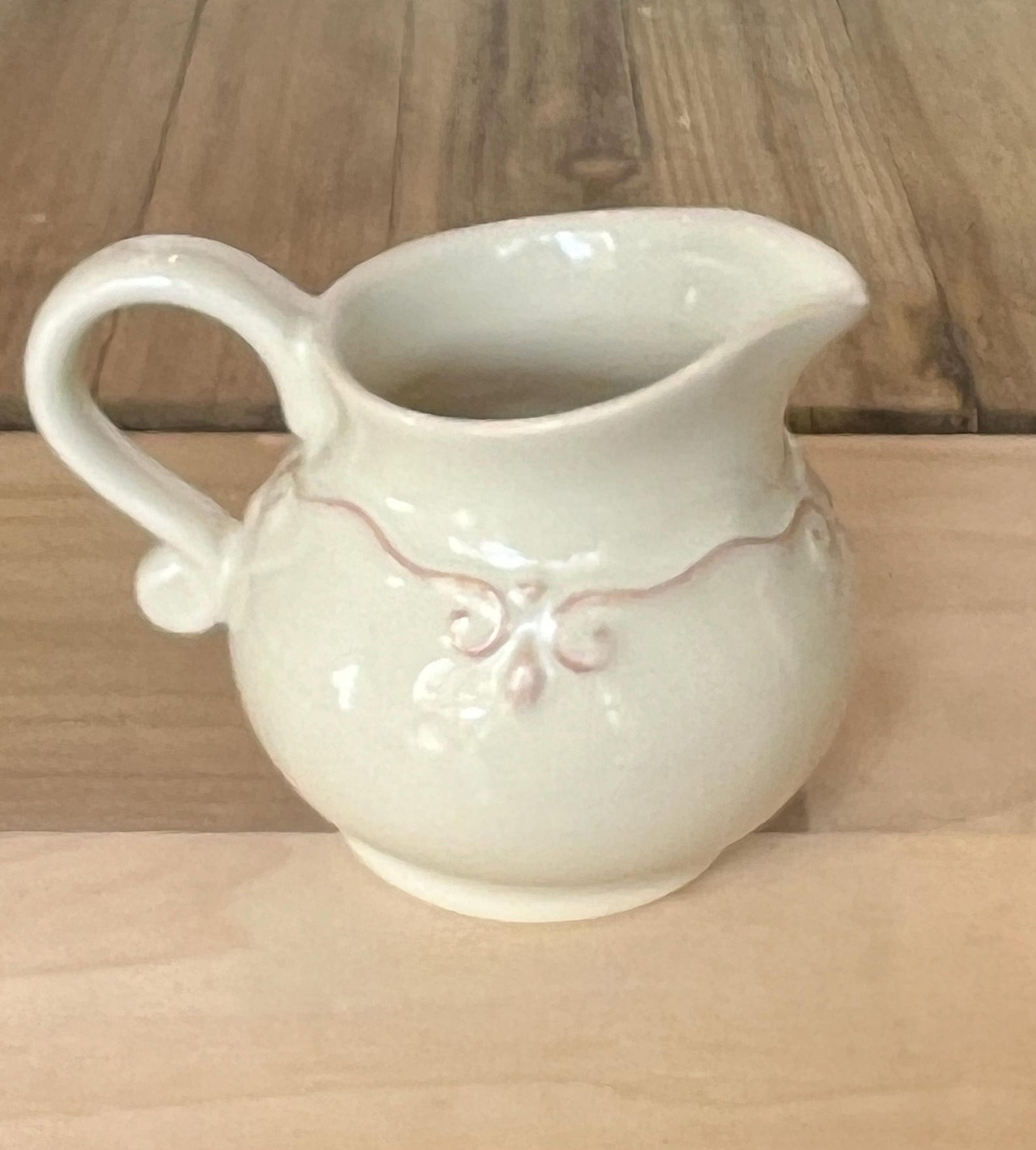 Solid Glazed French Cream Pattern Creamer by Gail Pittman - Etsy