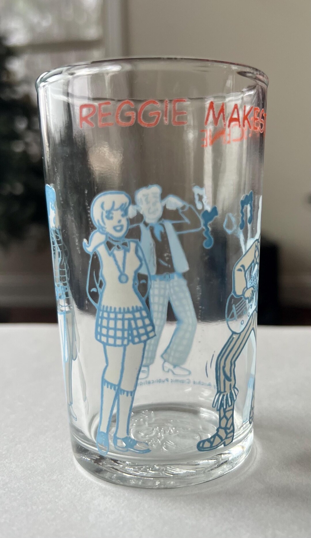 Archie Comic Publications- 1971 Vintage Drinking Glass- Reggie Makes ...