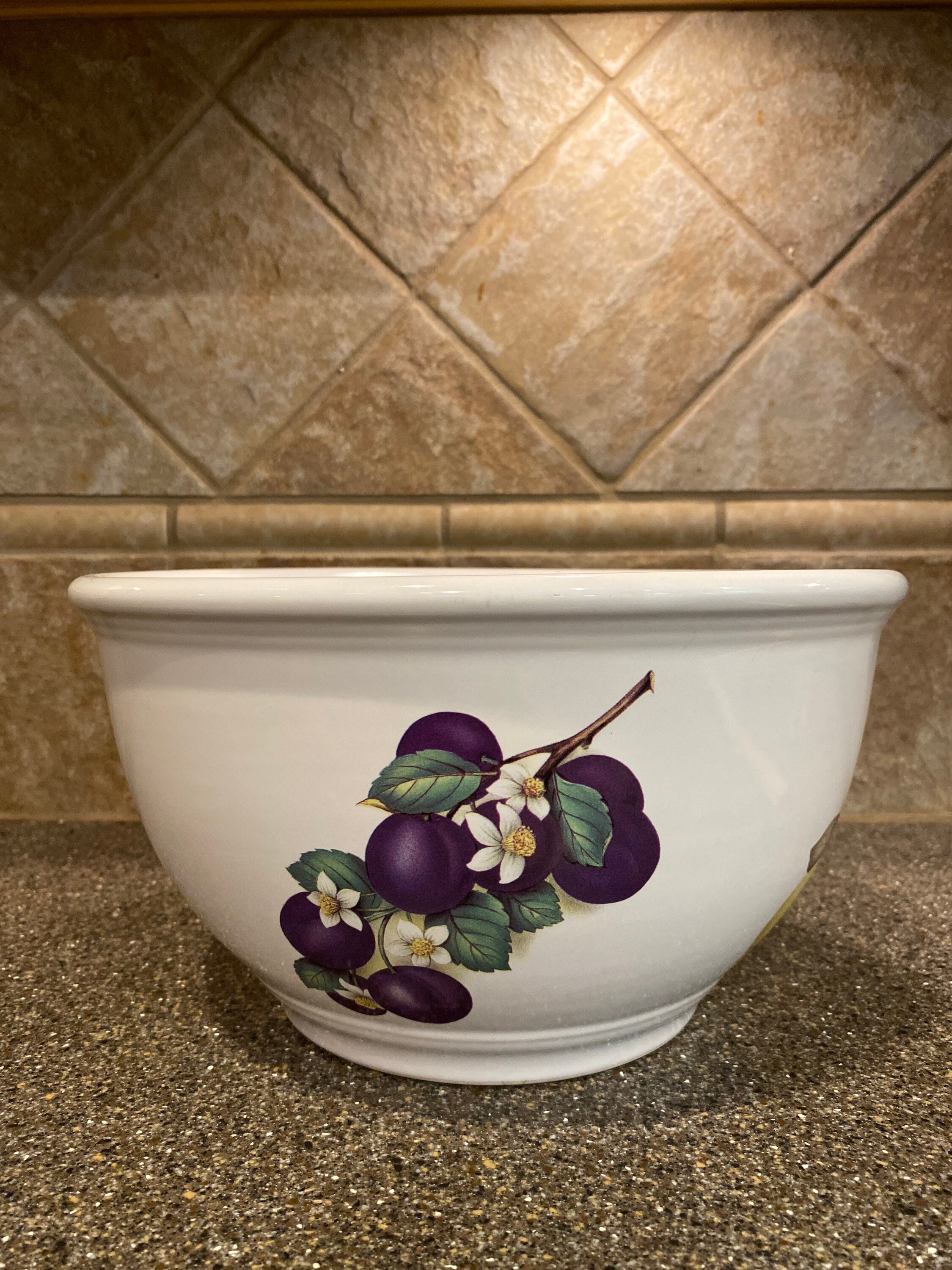 Vintage Diane by BIA Cordon Bleu Large Serving Bowl Fruit Design - Etsy