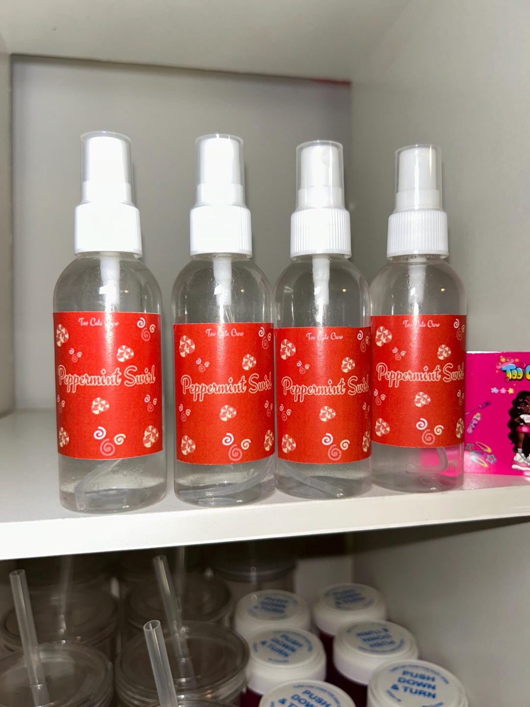 Peppermint Swirl Room Spray/ Ordor Eliminator/ Car Air Refresher ...