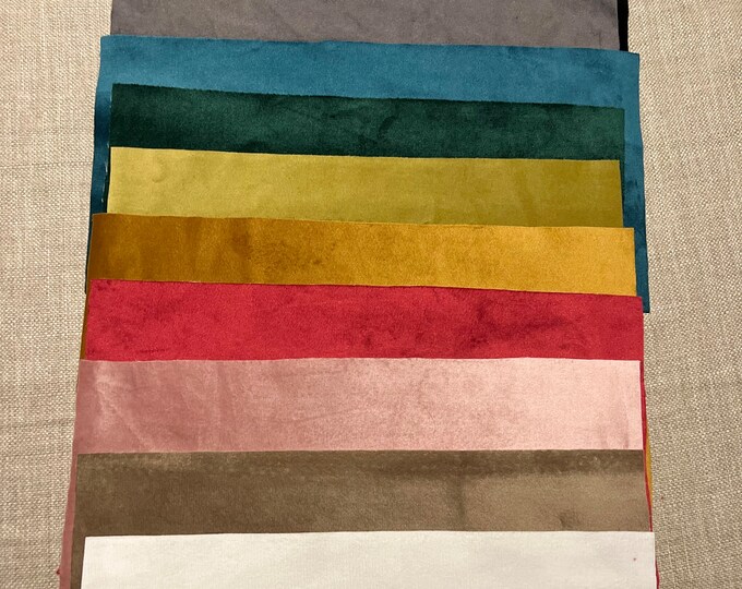 Velvet Fabric Remnants // Velvet Fabric Scraps // Fabric - Etsy