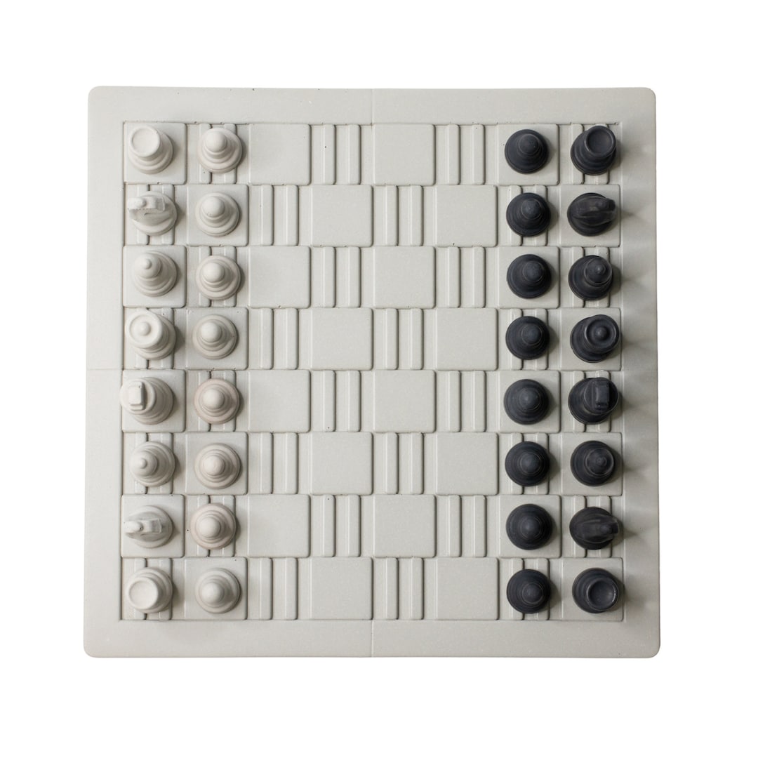 Concrete Chess Set - Handmade Chess Board With Pieces - Unique Gift for ...