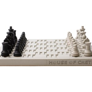 Concrete Chess Set Handmade Chess Board With Pieces Unique - Etsy