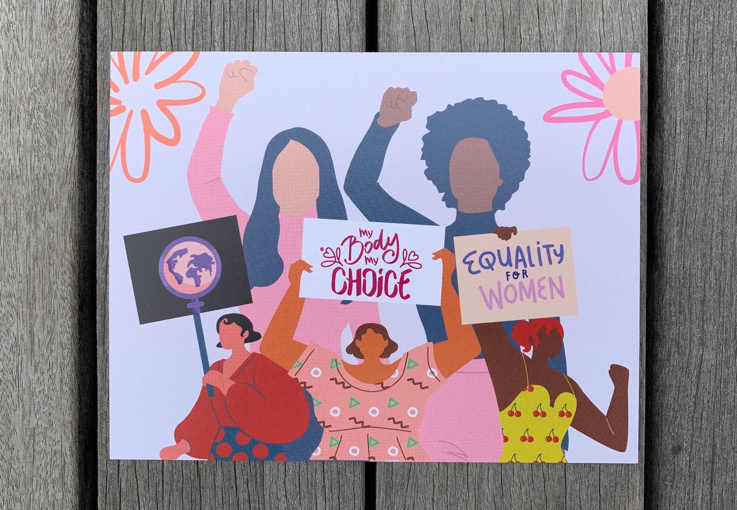 Women Equality Postcards - Etsy