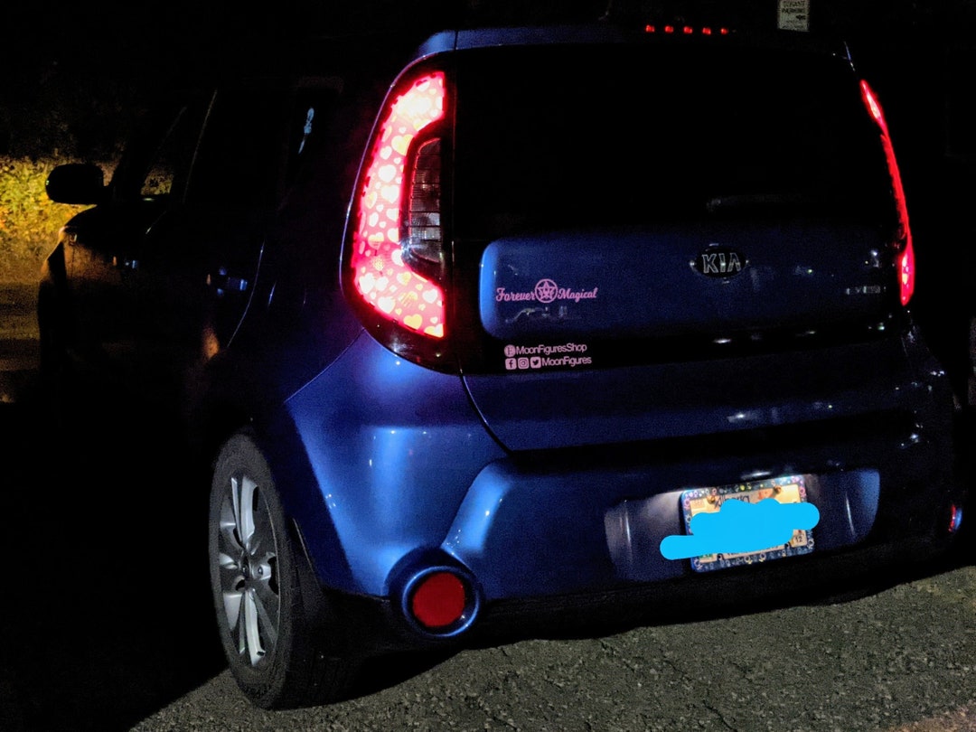 Custom Tail Light Over Lay Decal - Heart Pattern - Etsy