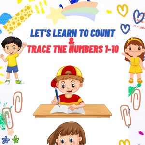 Count Numbers, Printable Kindergarten Activities, Trace Number ...
