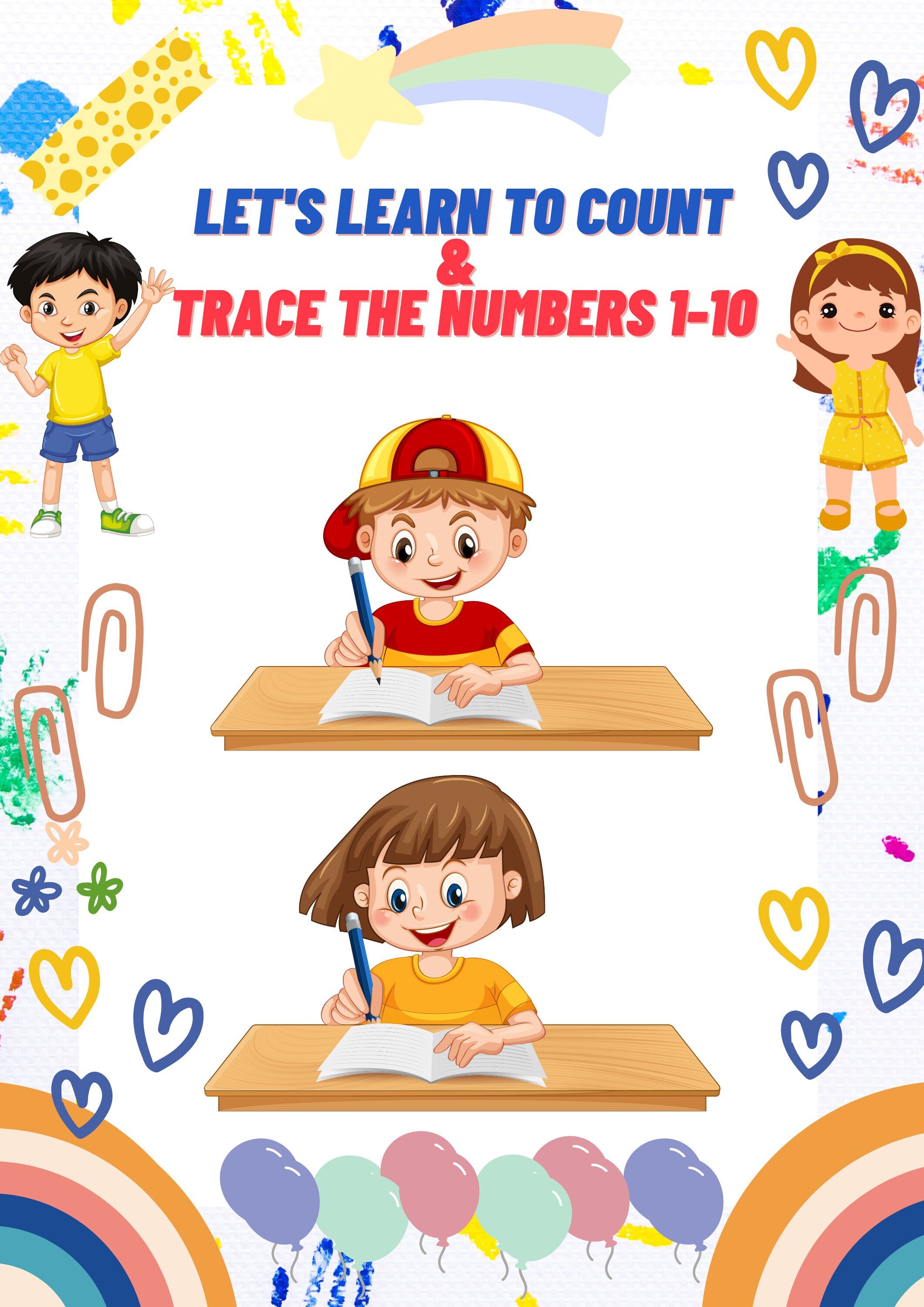 Count Numbers, Printable Kindergarten Activities, Trace Number ...