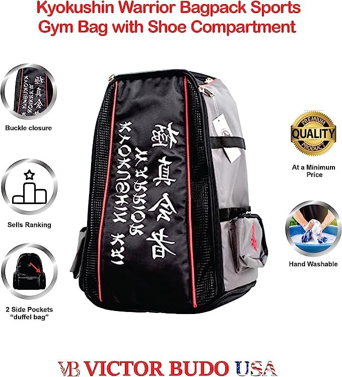 Large Duffel Backpack Kyokushin Warrior Bagpack Sports Gym - Etsy