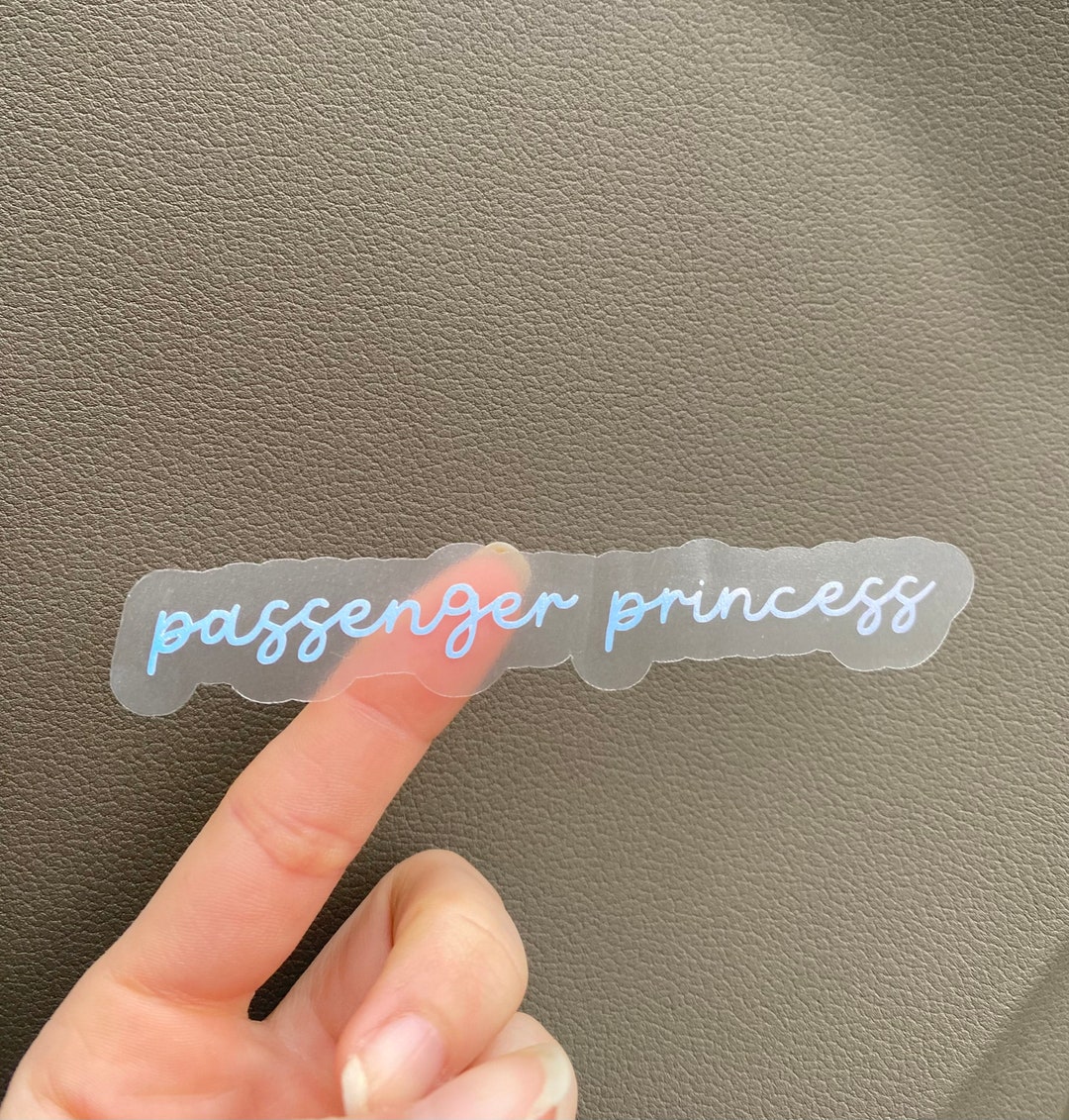 Passenger Princess Vinyl Decal • Car Decal - Etsy