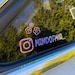 Custom Instagram Car Decal - Etsy