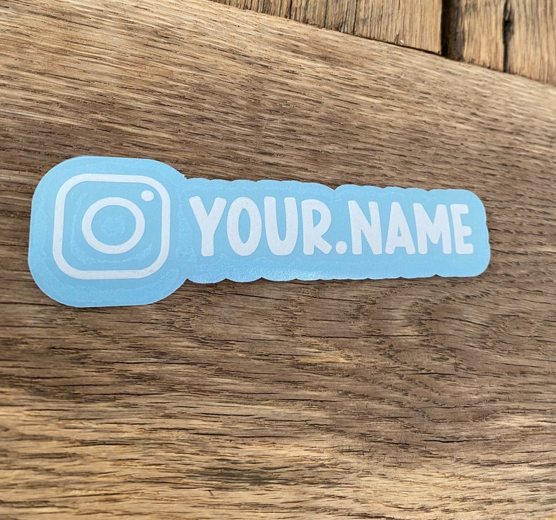 Custom Instagram Car Decal - Etsy