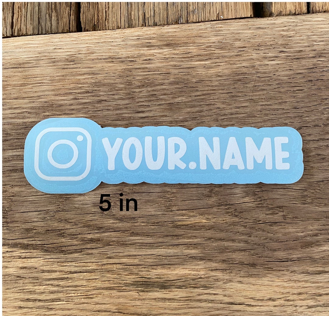 Custom Instagram Car Decal - Etsy