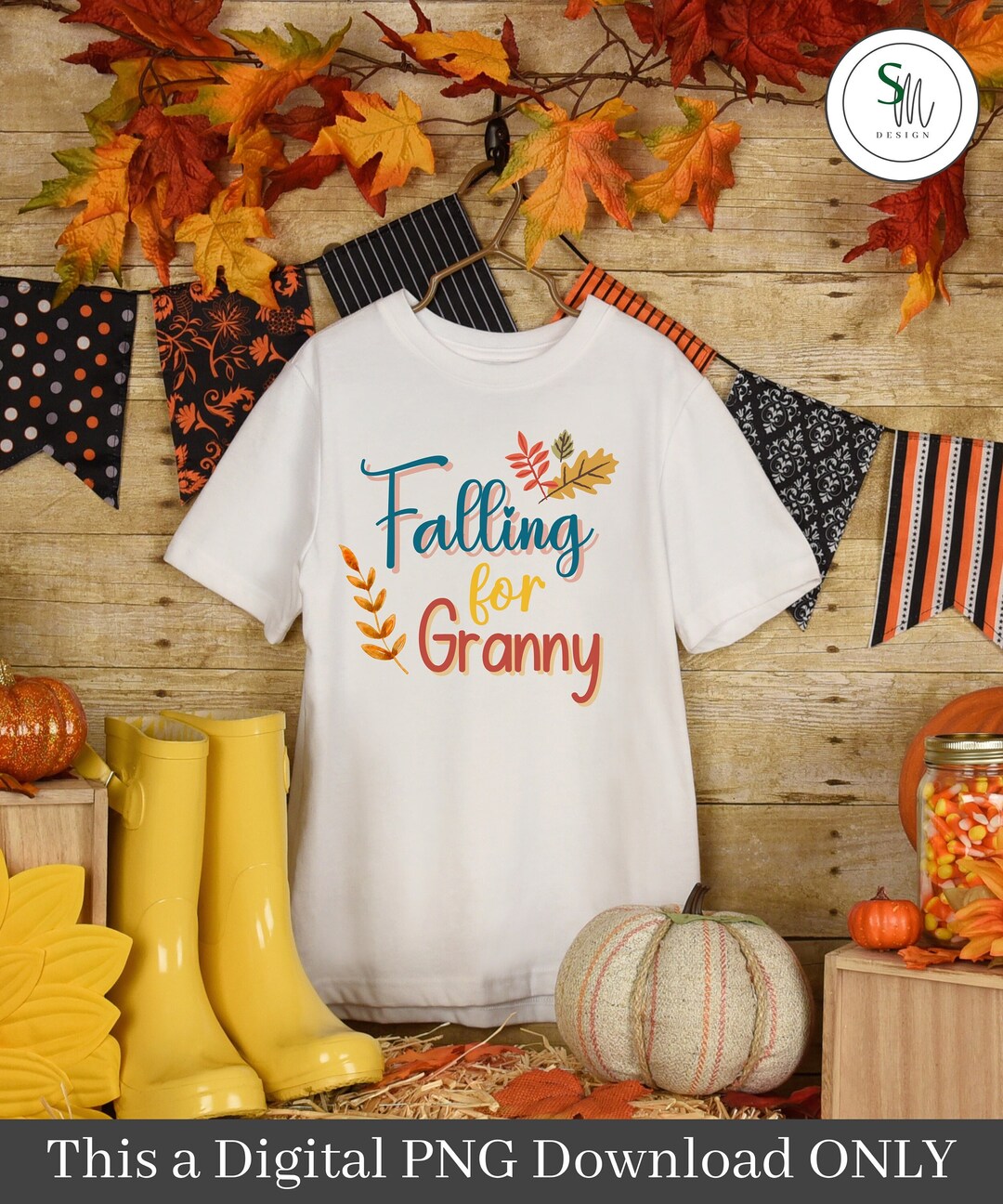 20 Files|falling for Grandma PNG, Fall Sublimation Design, Fall Png ...