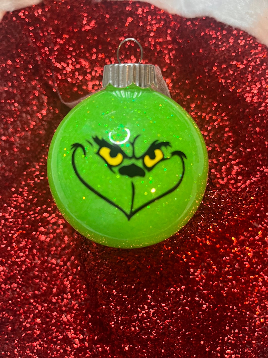 Grinch Smile Ornament - Etsy