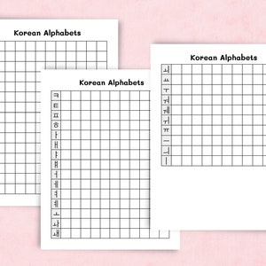 5 in 1 Korean Consonants, Vowels, Numbers, Words and Word Scramble for ...