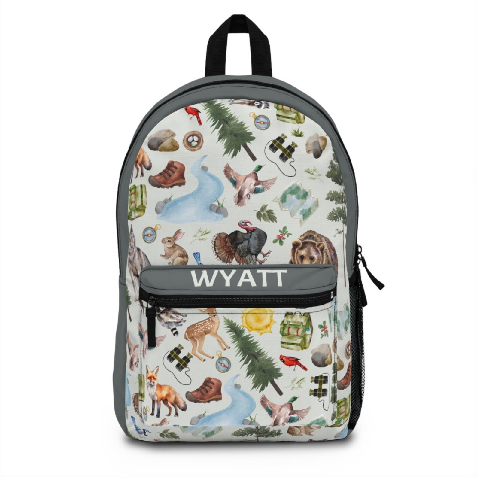 Personalized Discover Wildlife Backpack, Outdoor Adventure Hiking ...