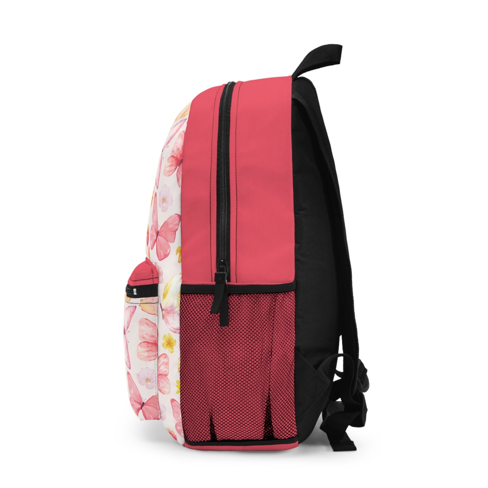 Personalized Butterflies & Flowers Backpack - Floral School Bag, Nature ...