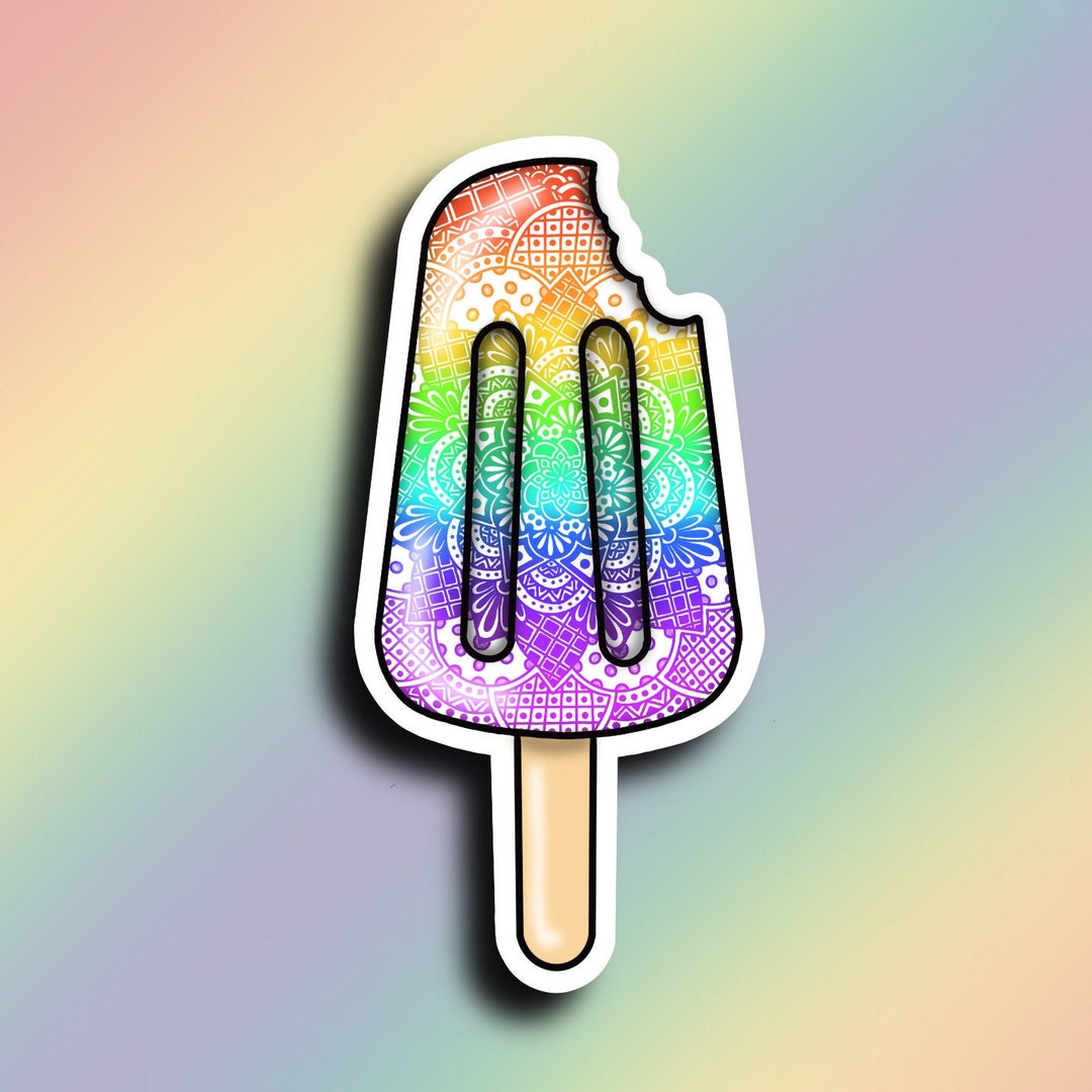 Rainbow Pop Sickle - Etsy