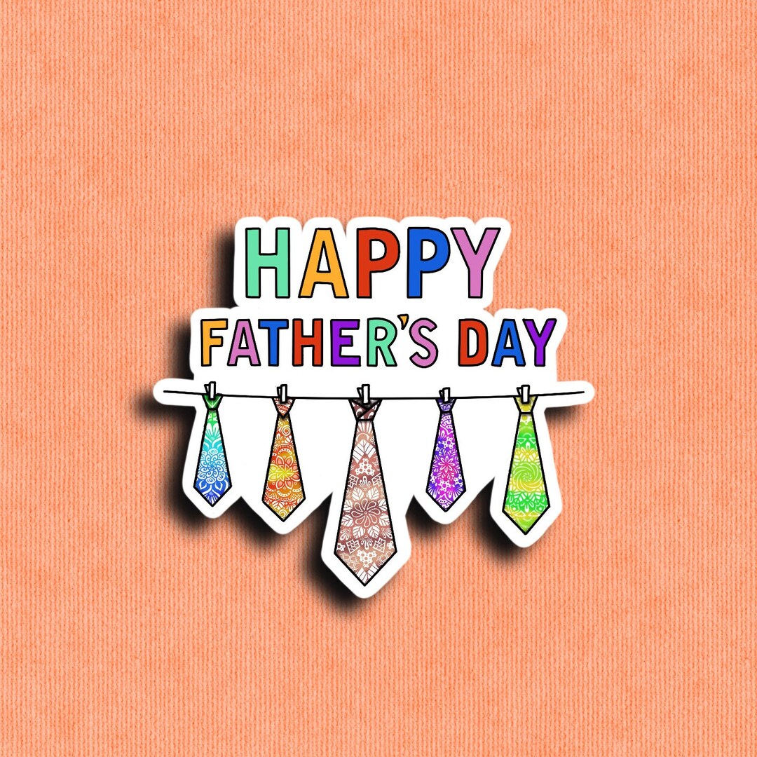 Happy Father's Day Tie - Etsy